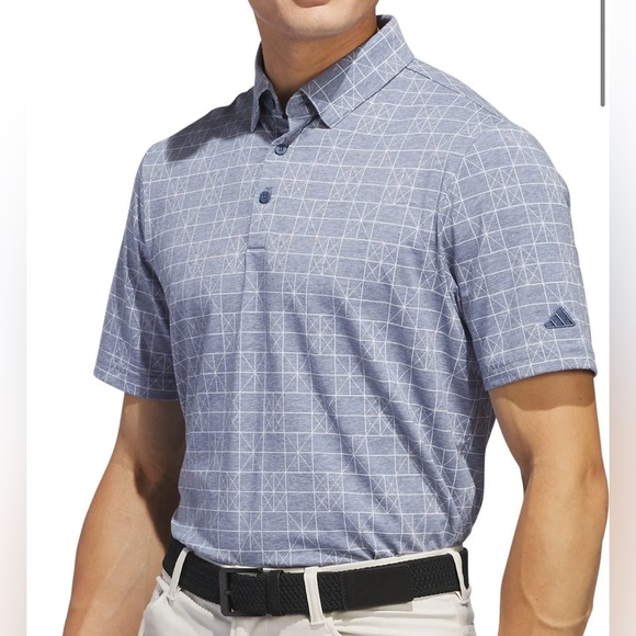 adidas | Shirts | Nwt Adidas Golf Polo Diamond Checkers Pattern | Poshmark